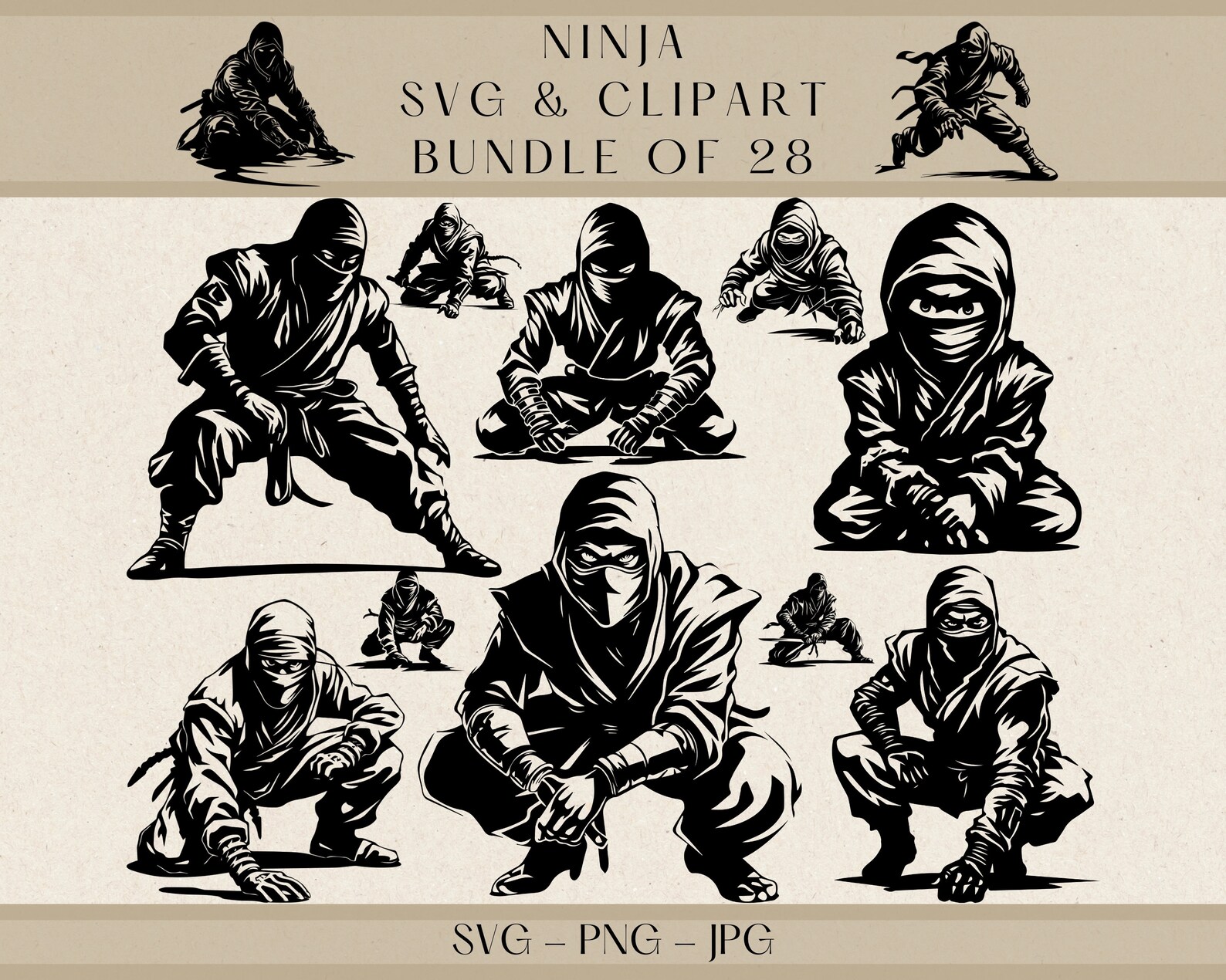 Ninja Svg, Ninja Png, Ninja Clipart, Ninja Vector, Ninja Silhouette ...