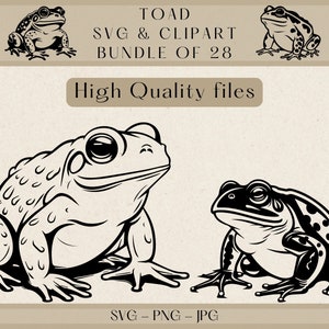 Toad Svg, Toad Clipart, Toad Png, Toad Vector, Toad Silhouette, Frog ...