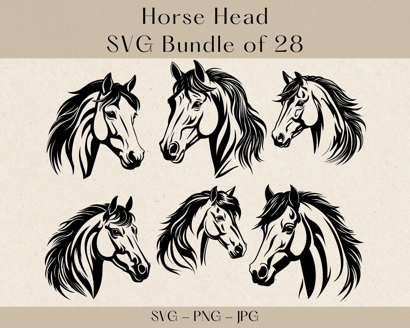Horse Head SVG, Horse Head SVG Bundle, Horse SVG, Horse Svg Bundle ...