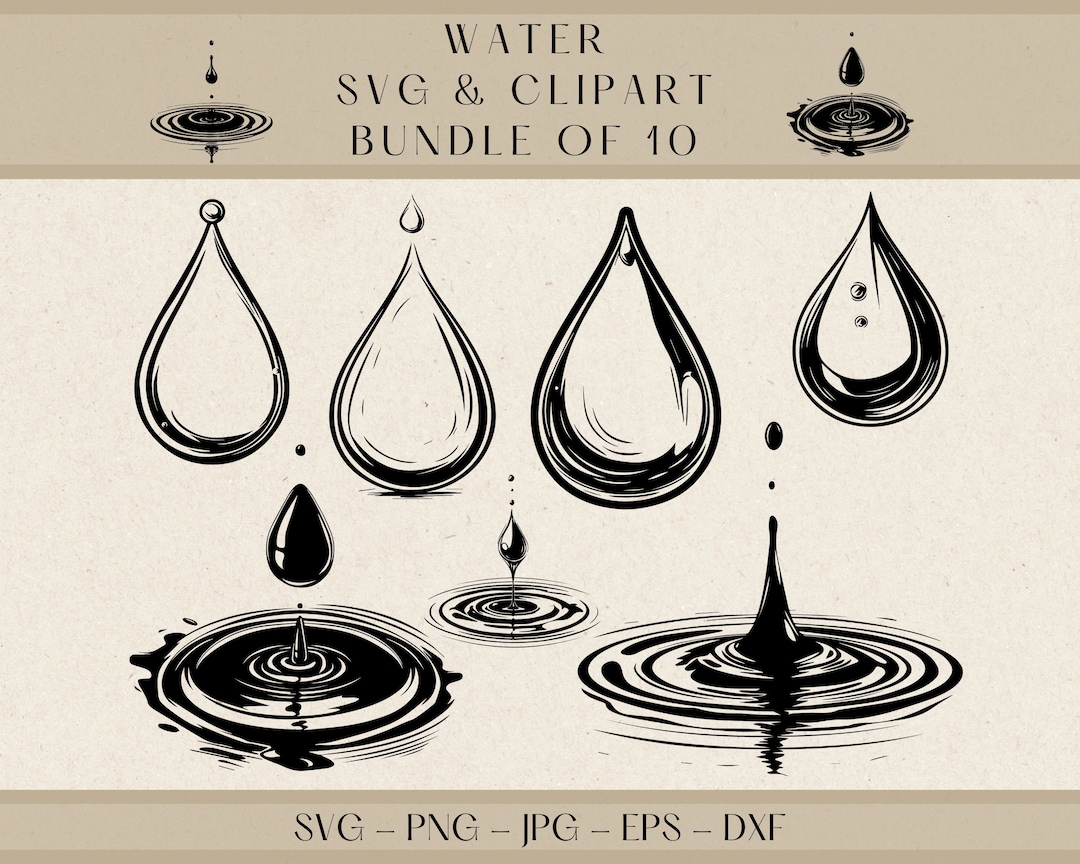 Water SVG, Water Clipart, Water Png, Water Vector, Water Silhouette ...