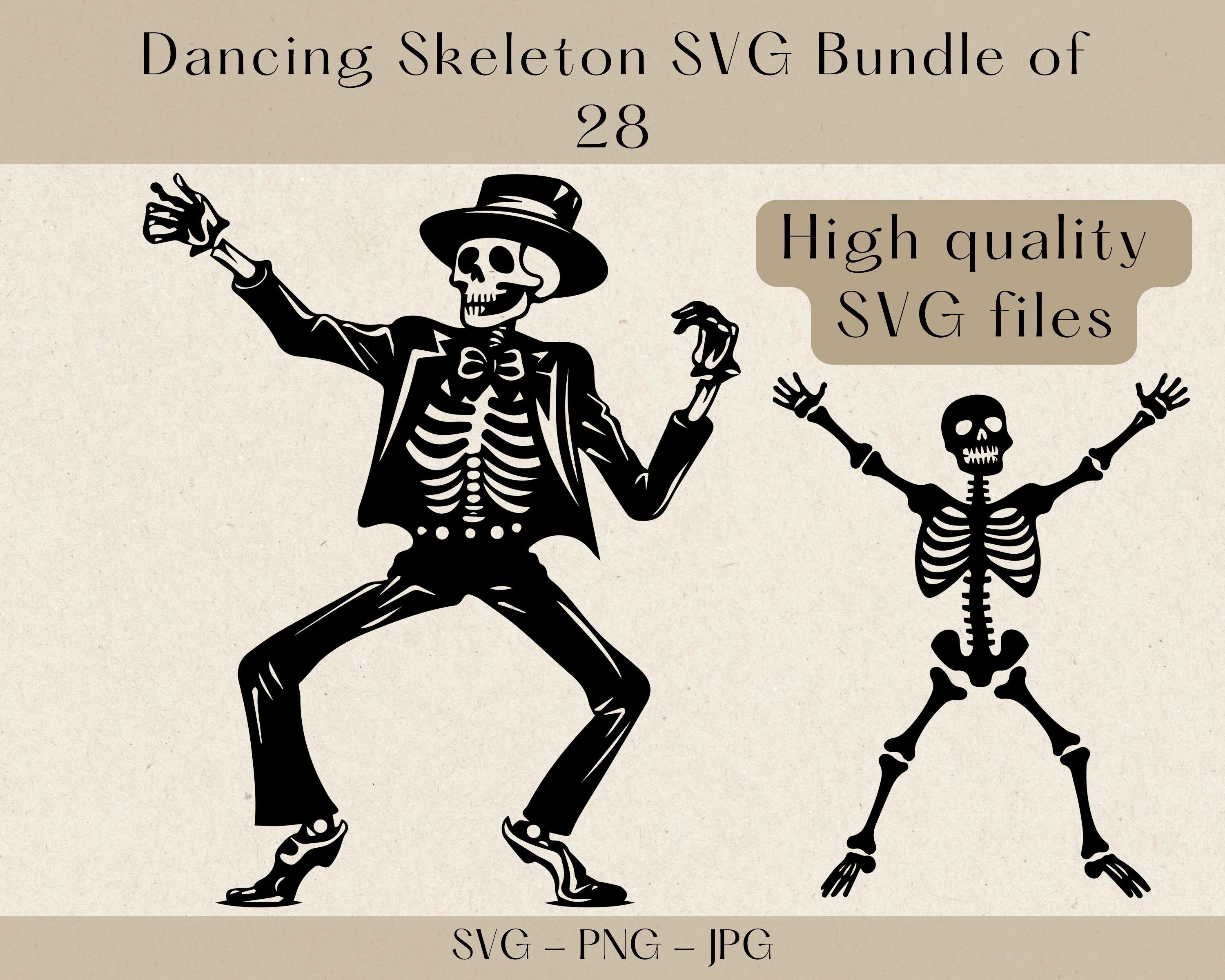 Dancing Skeleton SVG Skeleton SVG Dancing Skeleton - Etsy