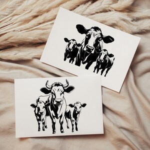 Cow Family Svg, Cow Family Clipart, Cow Svg, Cow Png, Cow Clipart, Cow ...