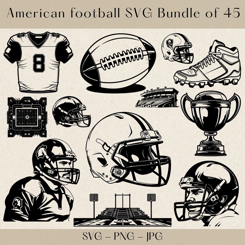 Football Svg - Etsy