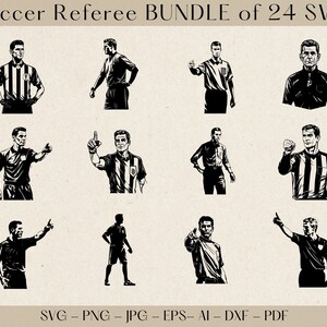 Soccer Referee Svg Bundle, Football Referee Svg Bundle, Soccer Svg ...