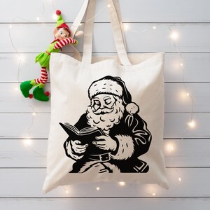 Reading Santa Svg, Santa SVG, Santa PNG, Santa Clipart, Santa Vector ...