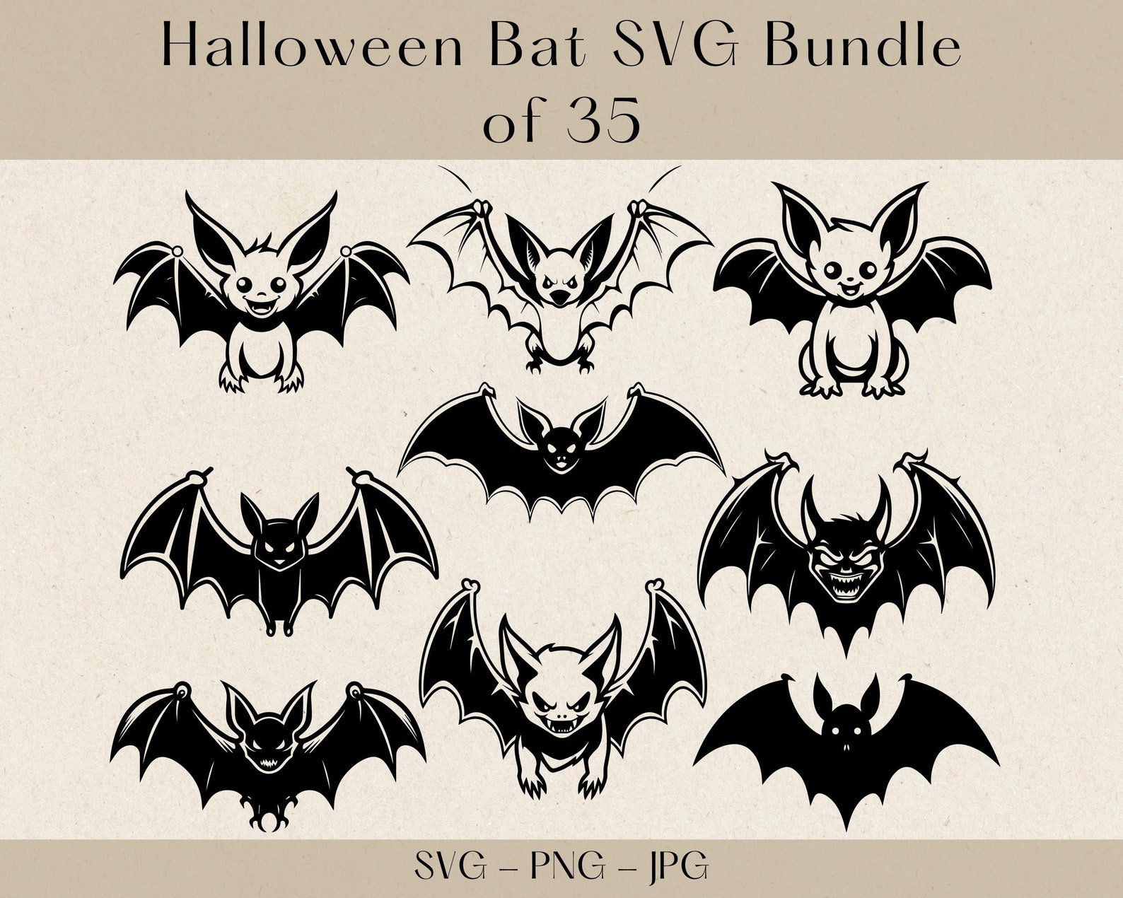Halloween Bat SVG, Halloween Bat SVG Bundle, Bat SVG, Bat Clipart, Bat ...