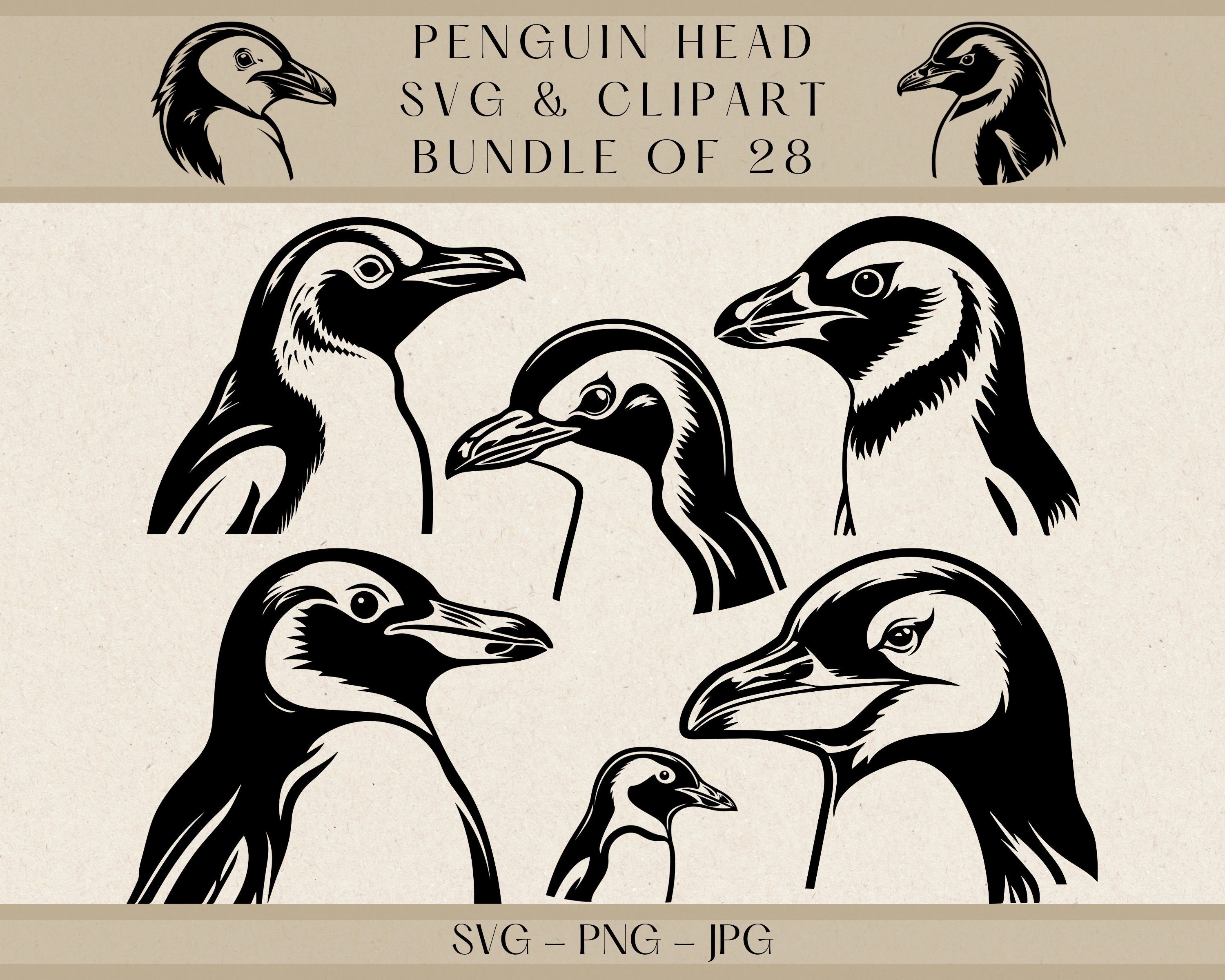 Penguin Head Svg, Penguin Face Svg, Penguin Svg, Penguin Png, Penguin ...