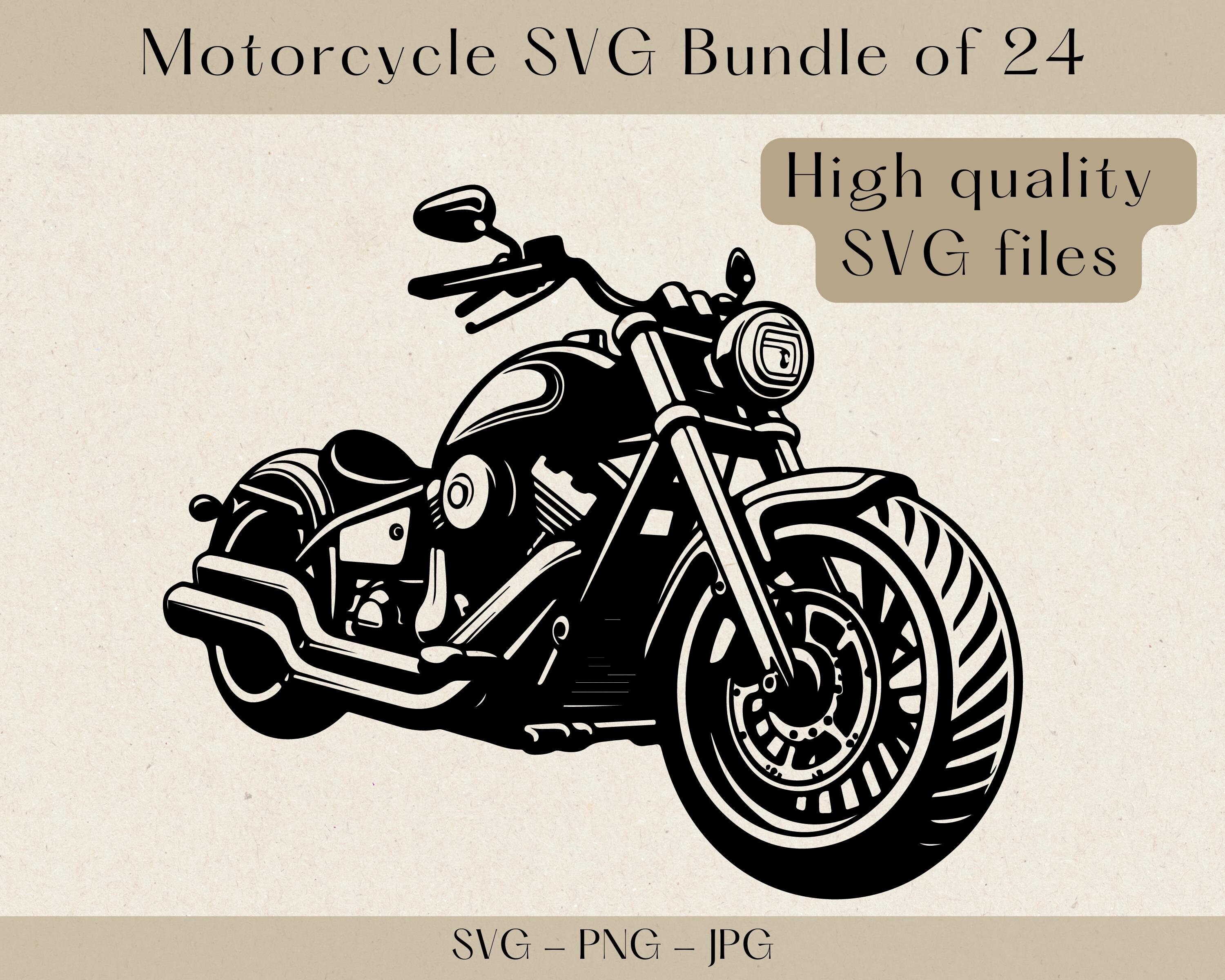 Motorcycle SVG Motorcycle SVG Bundle Motorcycle Clipart - Etsy UK