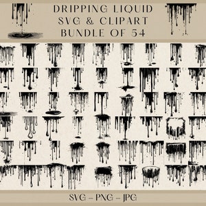 Dripping Liquid Svg, Liquid Svg, Dripping Svg, Dripping Paint Svg, Drip ...