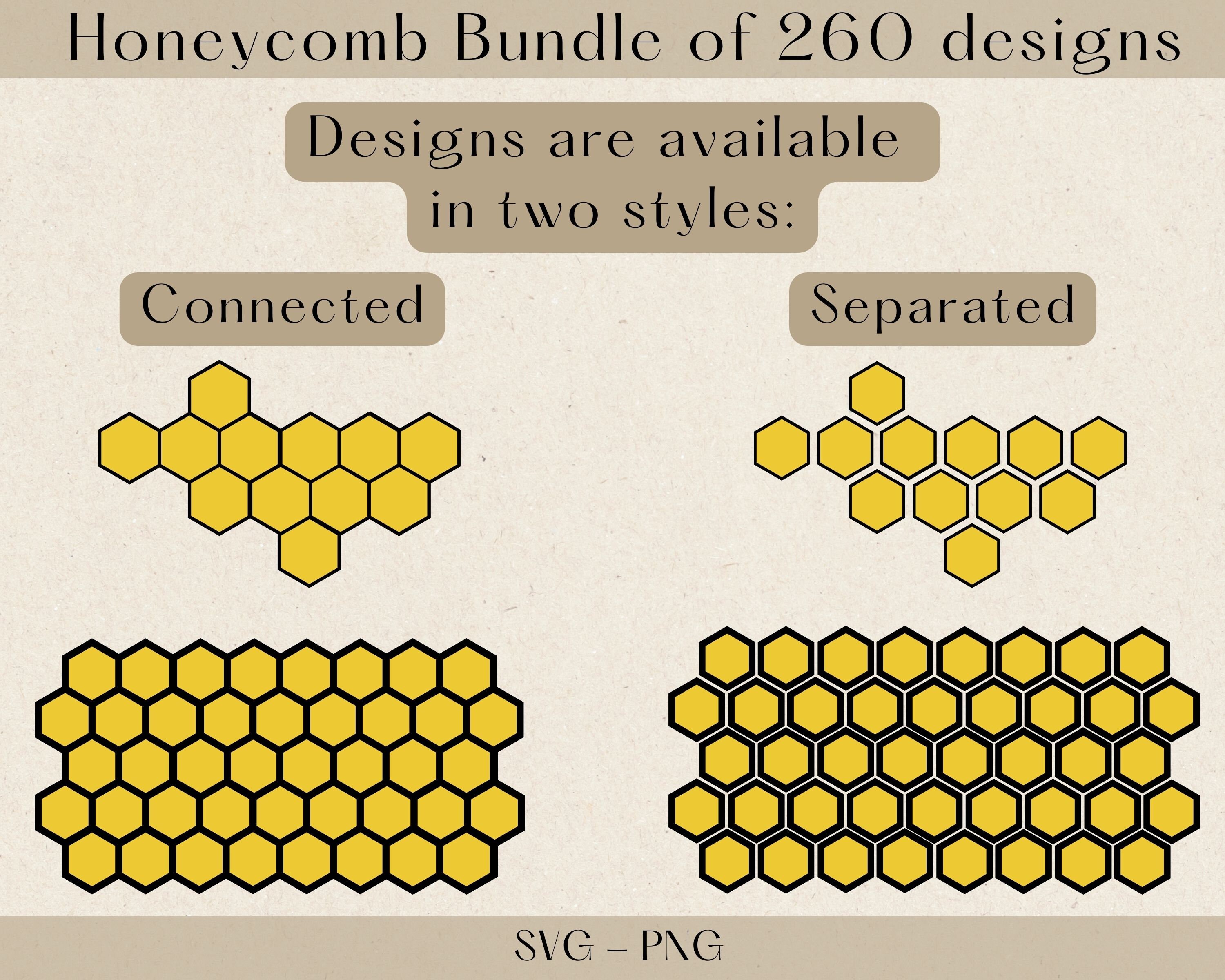 Honeycomb SVG Bundle Honeycomb SVG Hexagon SVG Honey Svg - Etsy