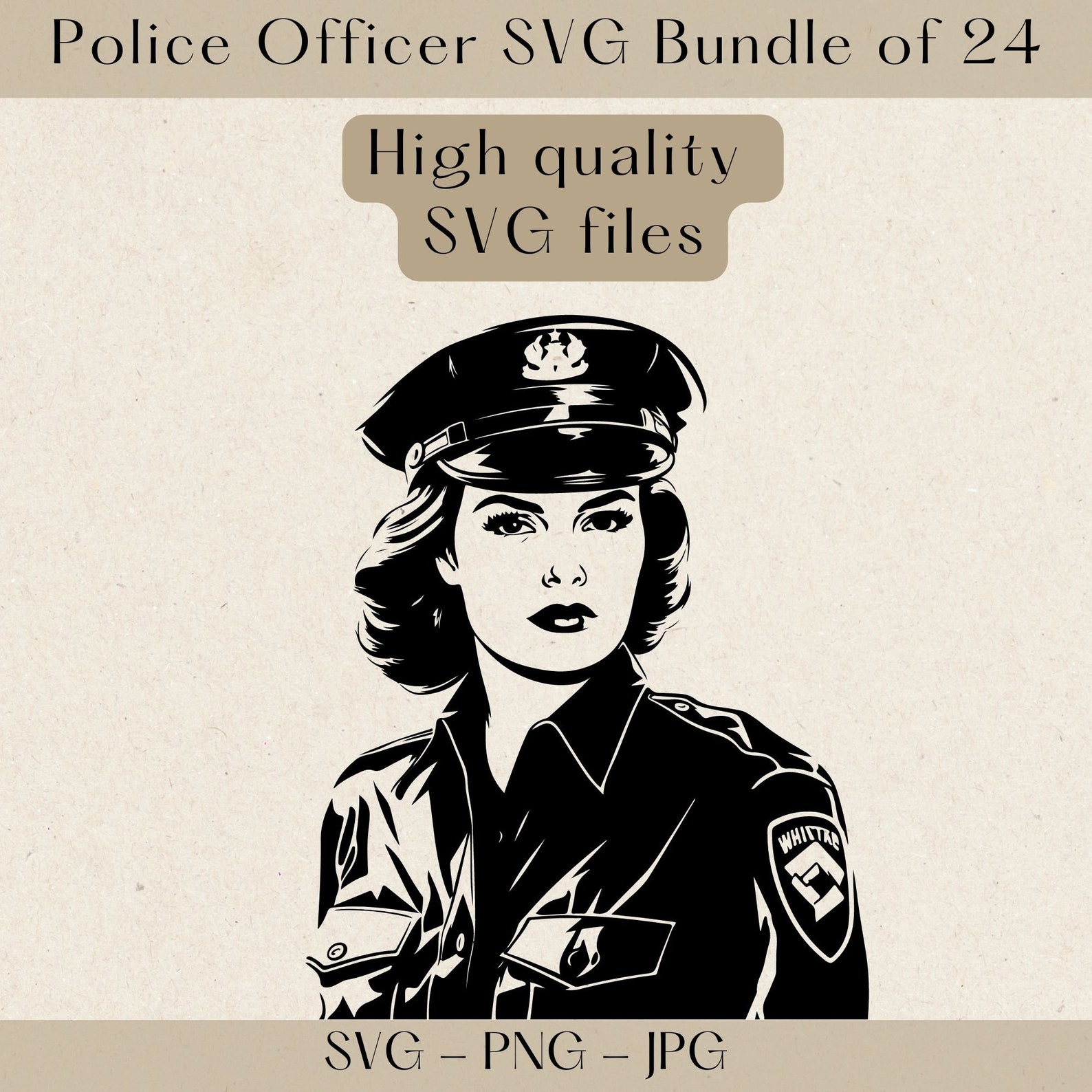 Police Officer Svg, Police Officer Svg Bundle, Police Svg, Cop Svg ...
