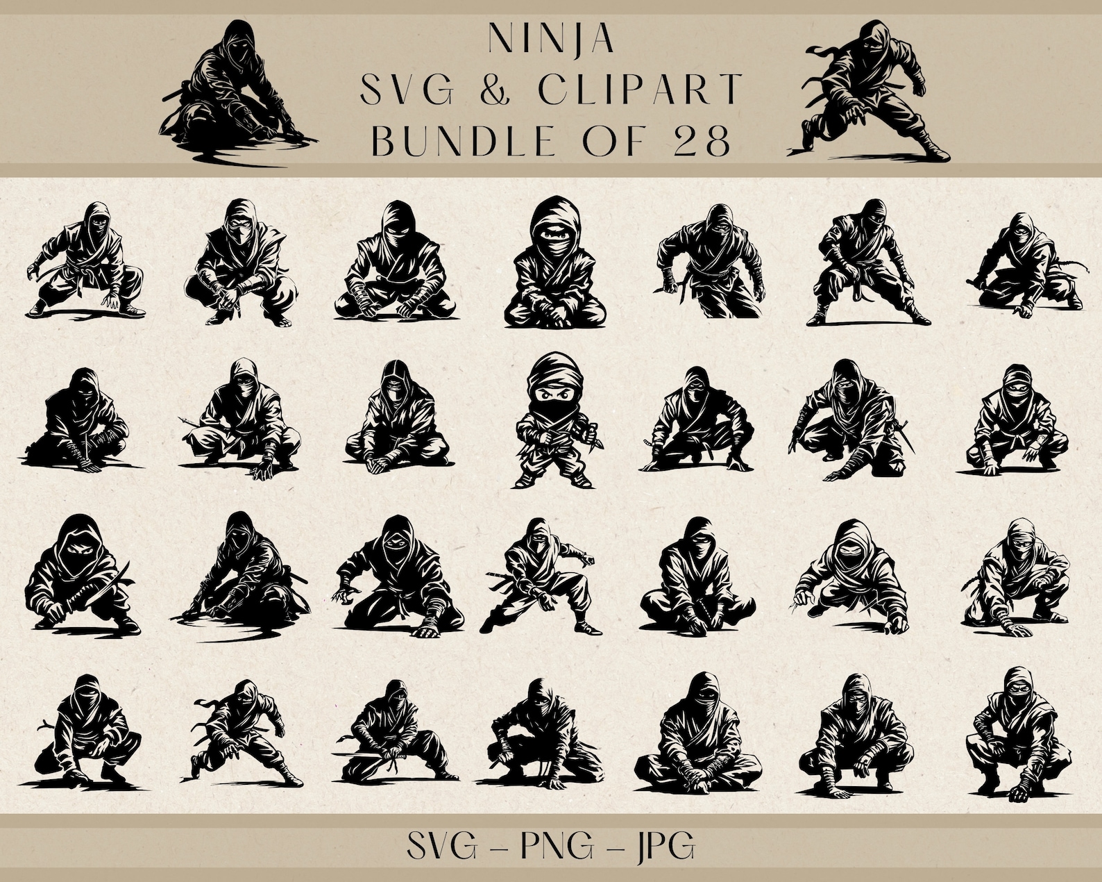 Ninja Svg, Ninja Png, Ninja Clipart, Ninja Vector, Ninja Silhouette ...