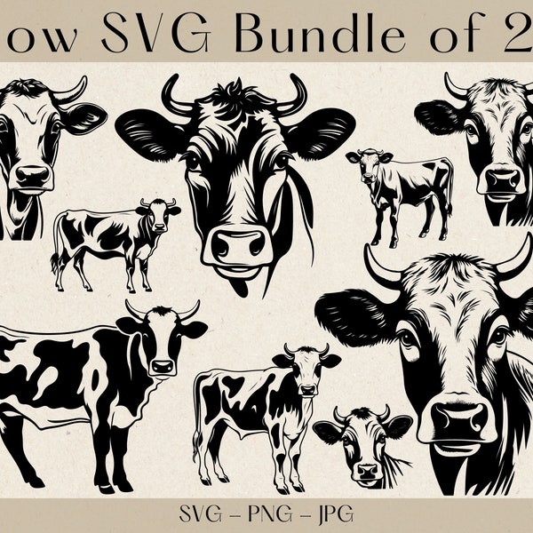 Cow Svg - Etsy