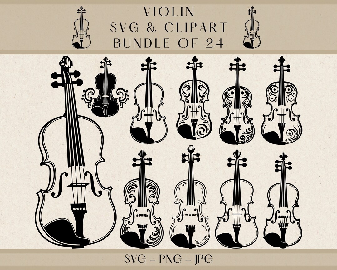 Violin Svg, Violin Png, Violin Clipart, Violin Vector, Violin ...