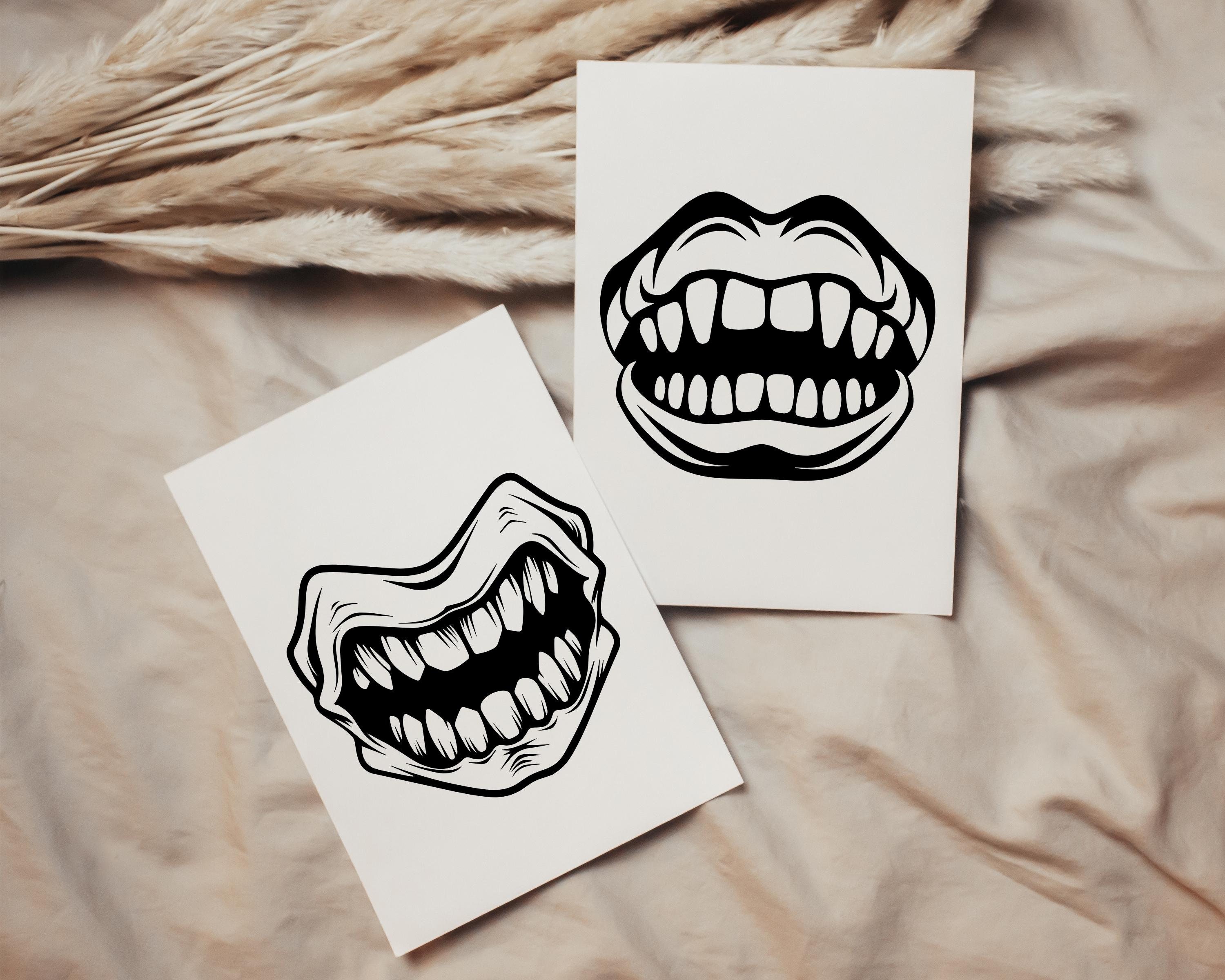 Halloween Teeth SVG Vampire Teeth SVG Vampire SVG Halloween - Etsy