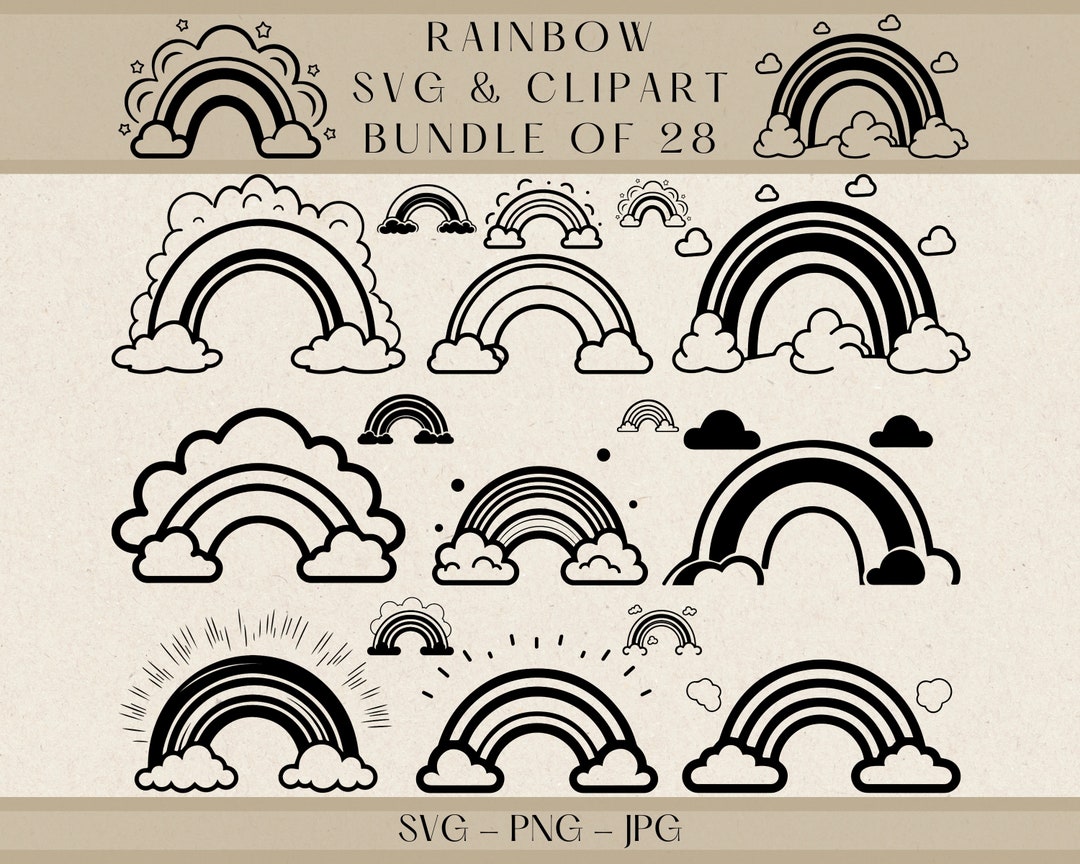 Rainbow Svg, Rainbow Png, Rainbow Clipart, Rainbow Vector, Rainbow ...