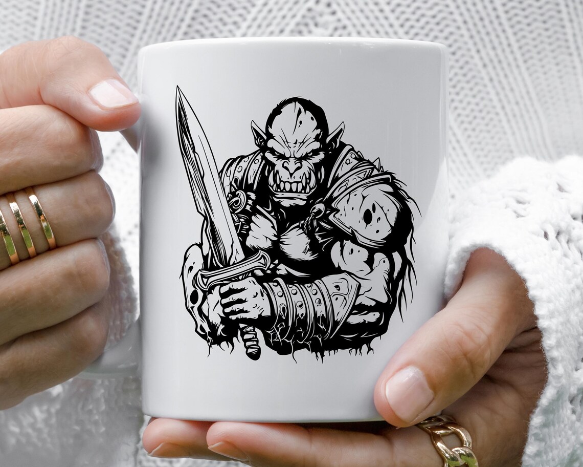 Orc Warrior SVG Orc Warrior SVG Bundle Fantasy Clipart - Etsy