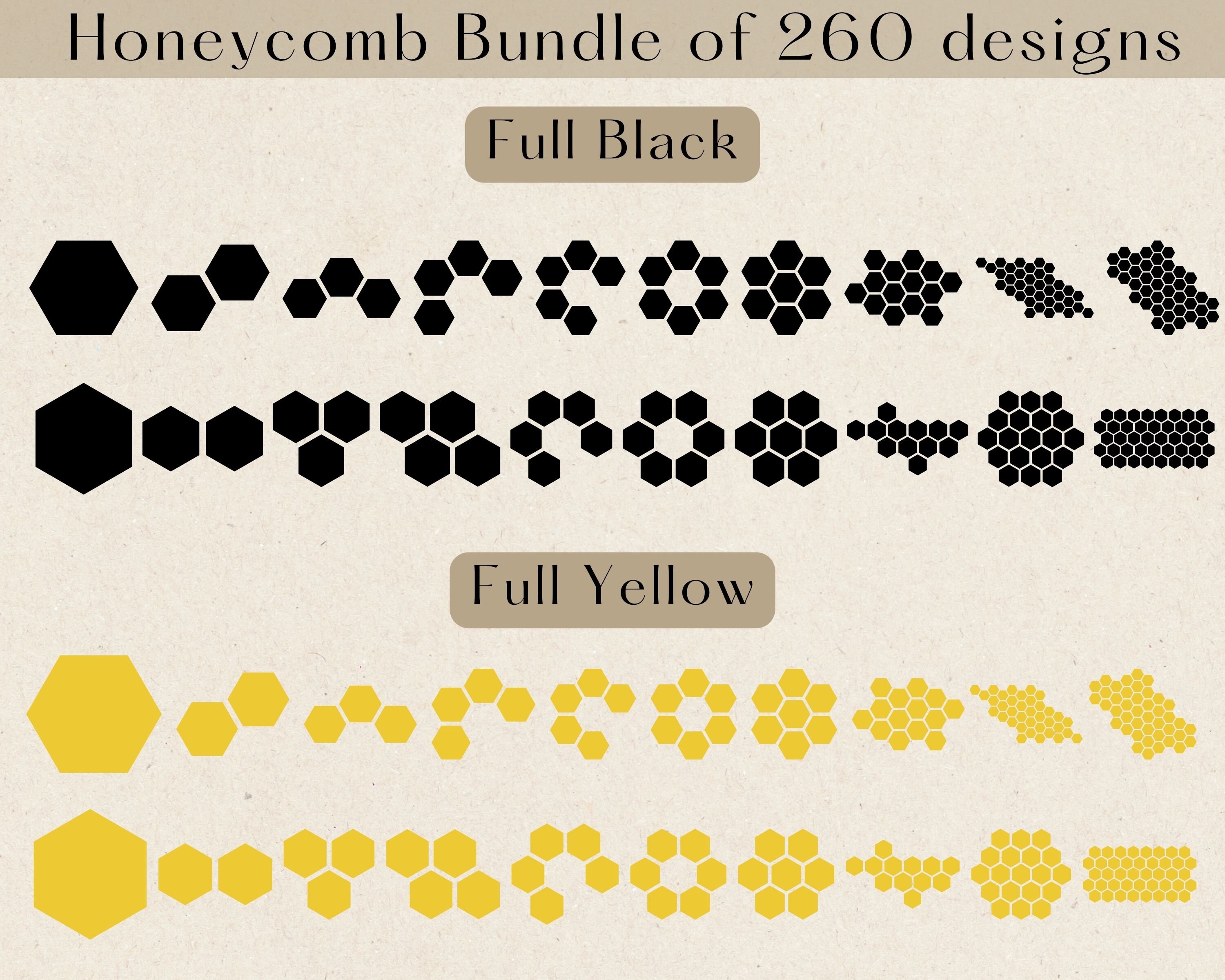 Honeycomb SVG Bundle Honeycomb SVG Hexagon SVG Honey Svg - Etsy Canada