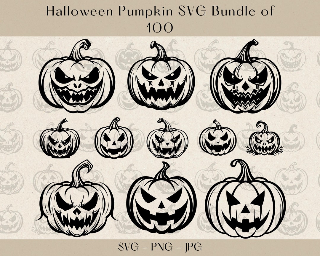 Halloween Pumpkin SVG, Halloween Pumpkin SVG Bundle, Halloween Pumpkin ...