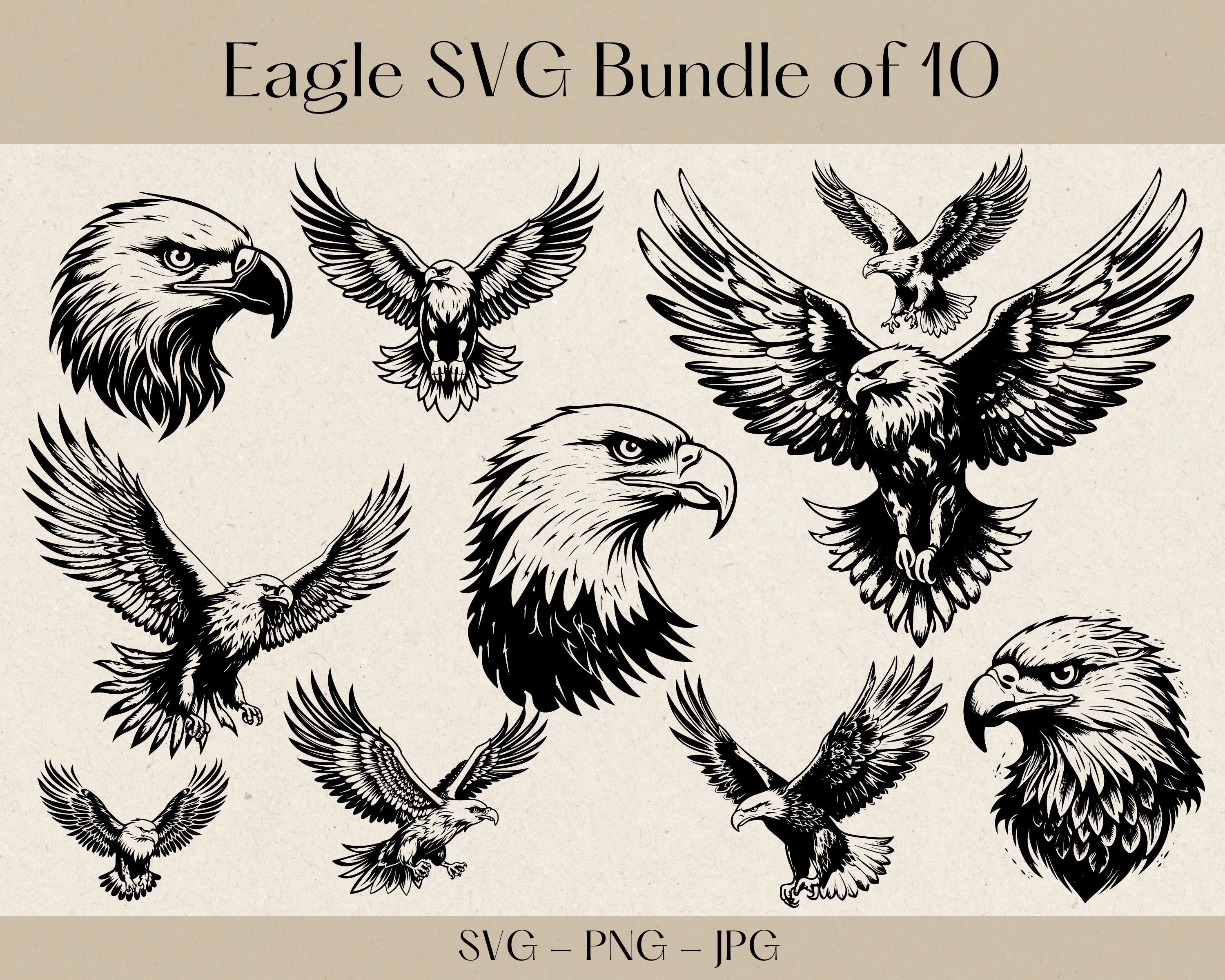Eagle SVG Bundle Eagle Svg Files for Cricut Eagle Svg Eagle - Etsy