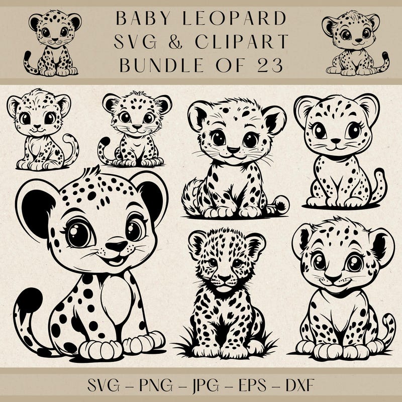 Leopard Svg - Etsy