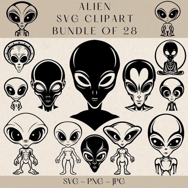 Alien Svg - Etsy