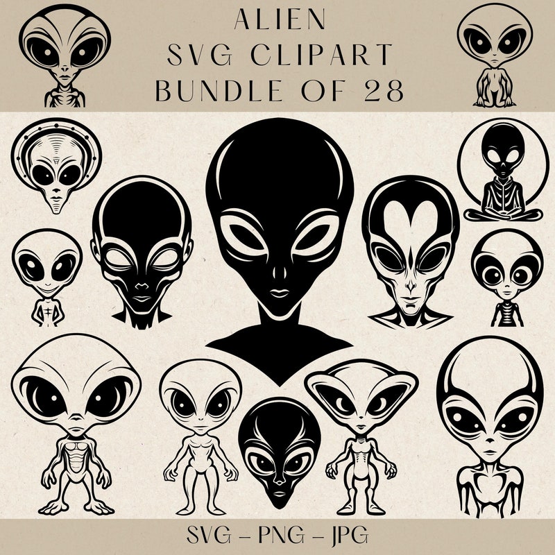 Alien Svg - Etsy