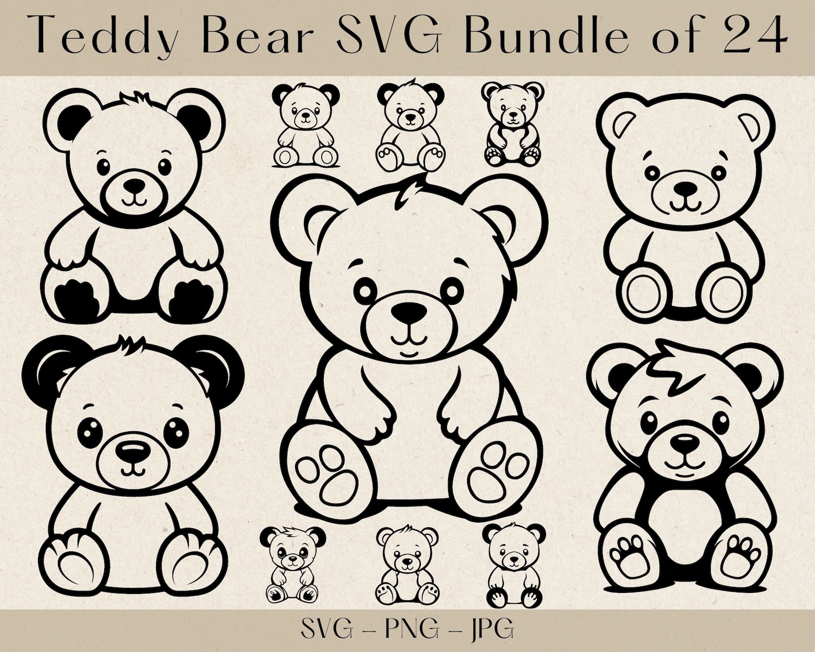 Teddy Bear SVG, Teddy Bear Clipart, Nursery Svg, Teddy Bear Svg Files ...