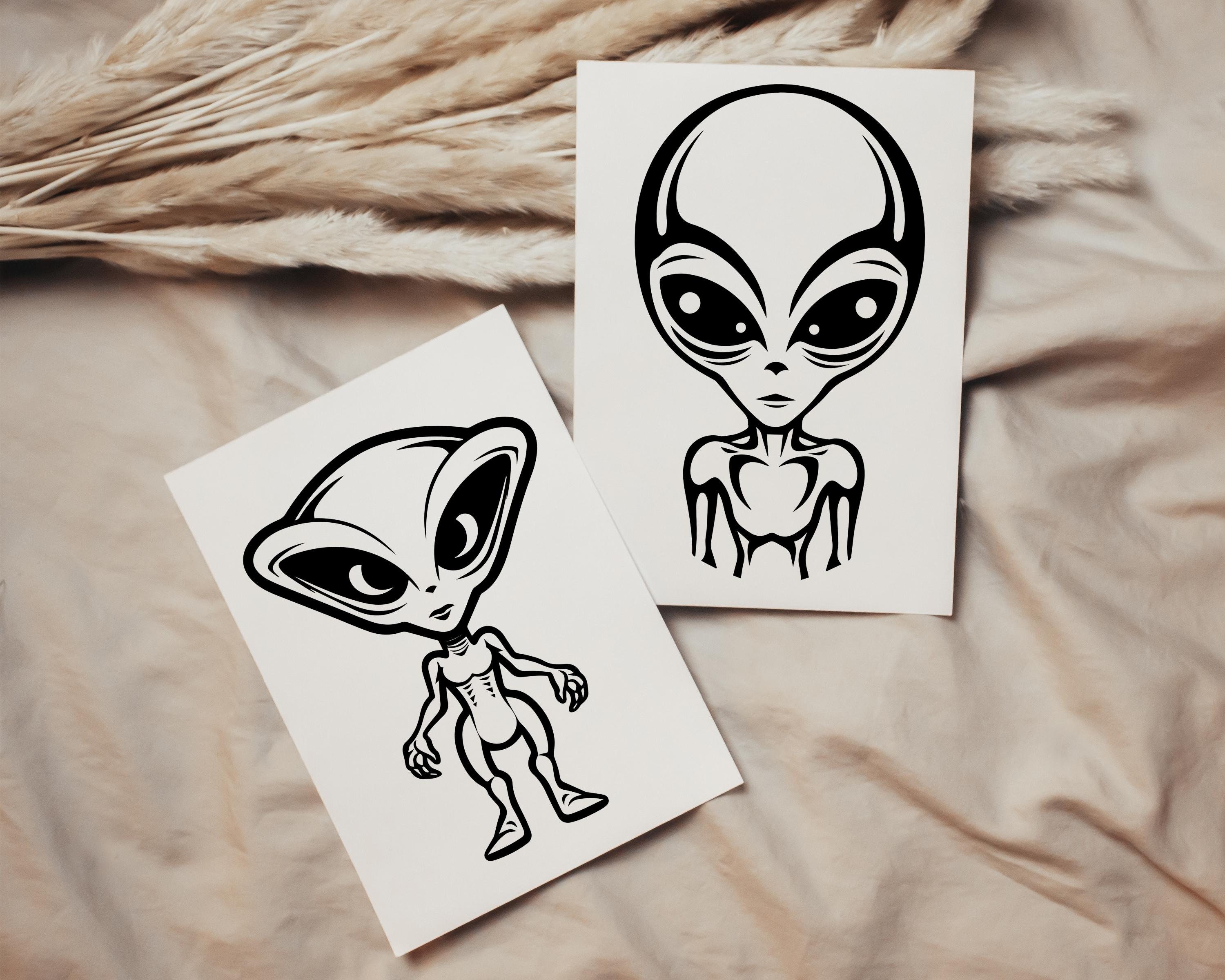 Alien SVG Alien SVG Bundle Alien Clipart Alien Png Alien - Etsy