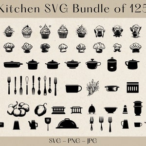 Kitchen SVG Bundle, Kitchen SVG, Baking SVG, Cooking Svg, Kitchen ...