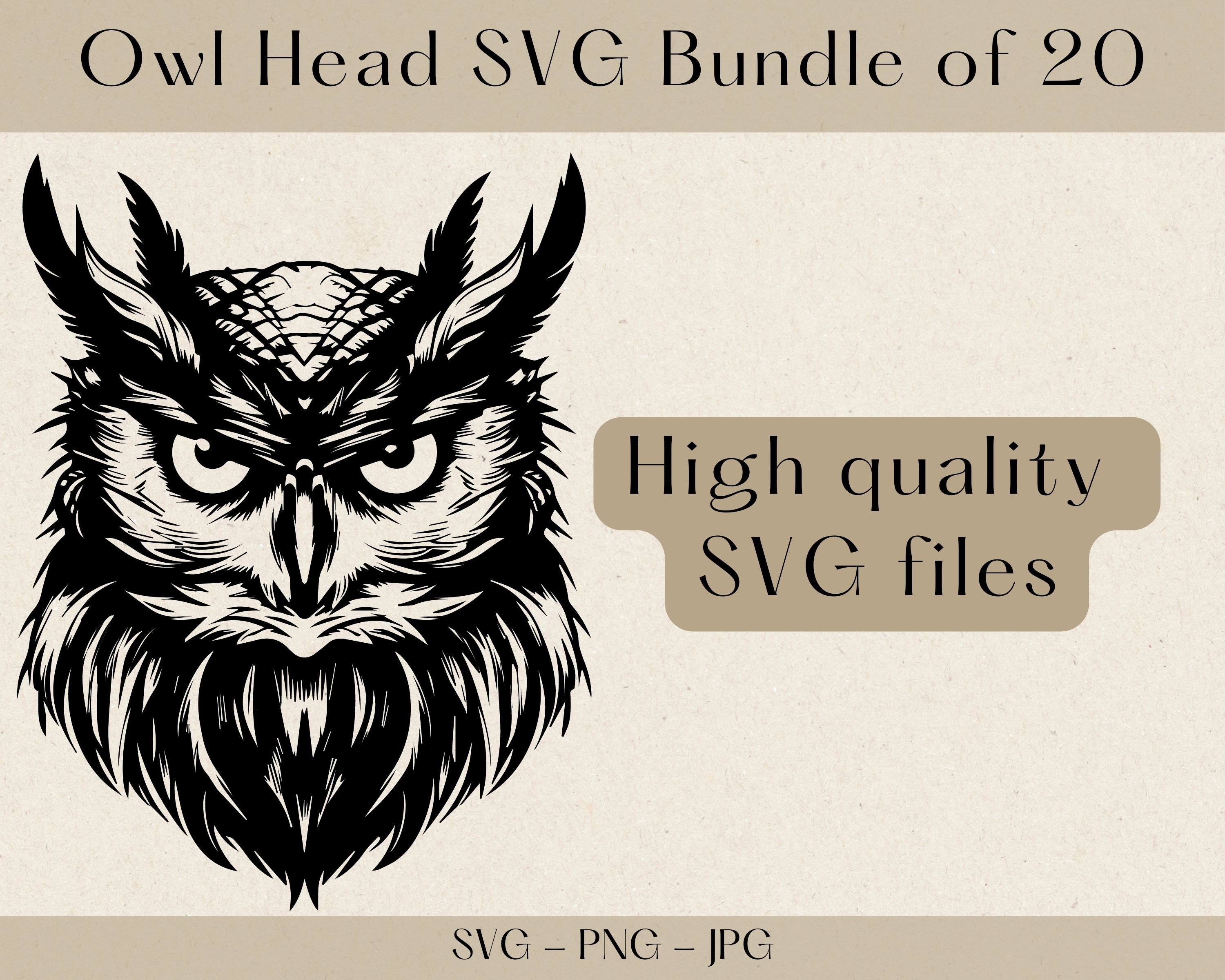 Owl Head SVG Bundle Owl Head Svg Owl Face Svg Owl Svg Owl - Etsy Australia