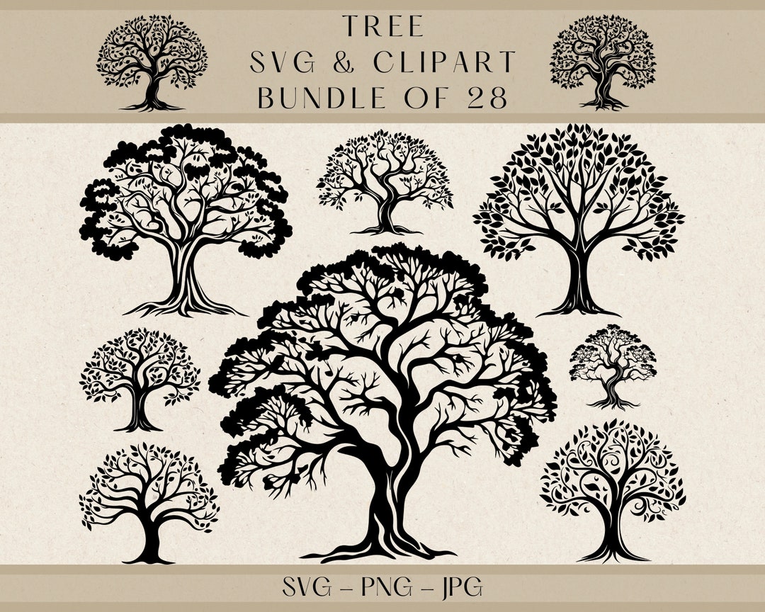 Baum-Svg, Baum-Svg-Bundle, Baum-Png, Baum-Clipart, Baum-Vektor, Baum ...