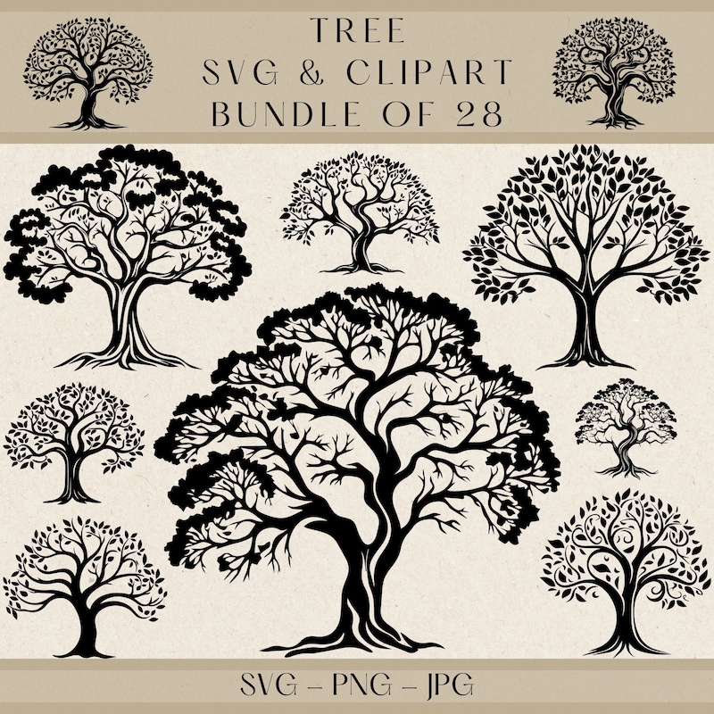 Tree Svg - Etsy