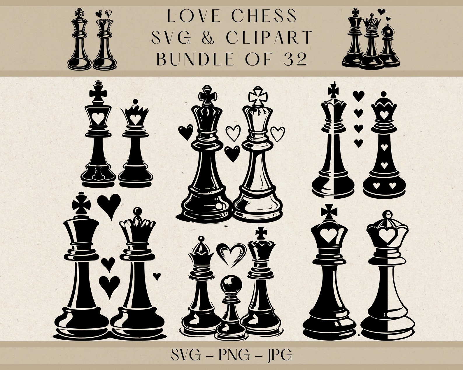Love Chess Svg, Chess Svg, Love Svg, Romantic Svg, King Svg, Queen Svg ...
