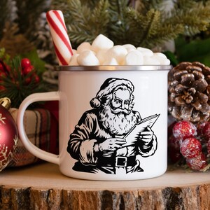 Reading Santa Svg, Santa SVG, Santa PNG, Santa Clipart, Santa Vector ...