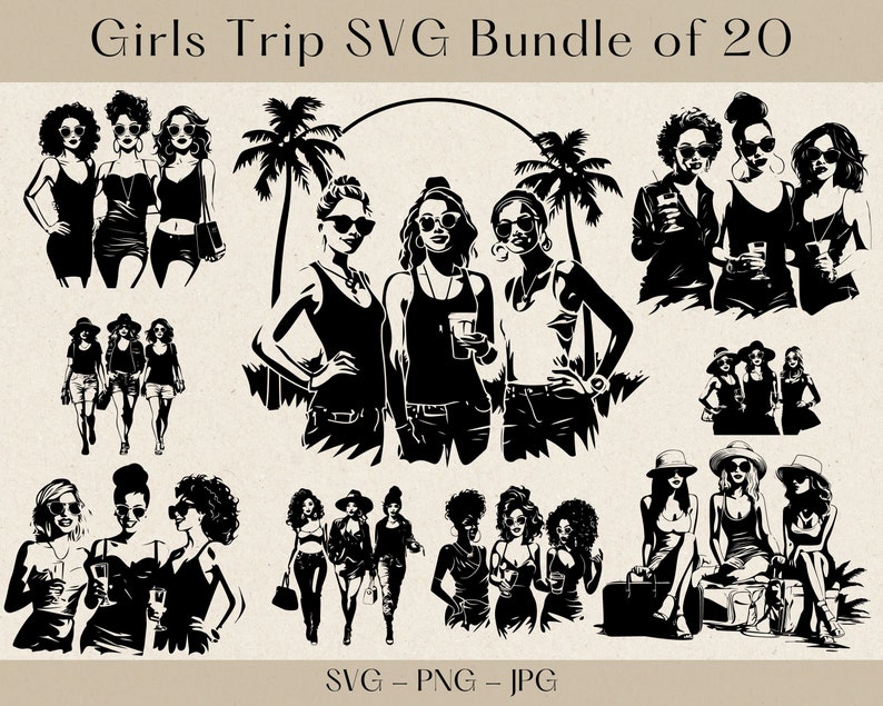 Girls Trip SVG Bundle Girls Trip Svg Girls Weekend Svg - Etsy