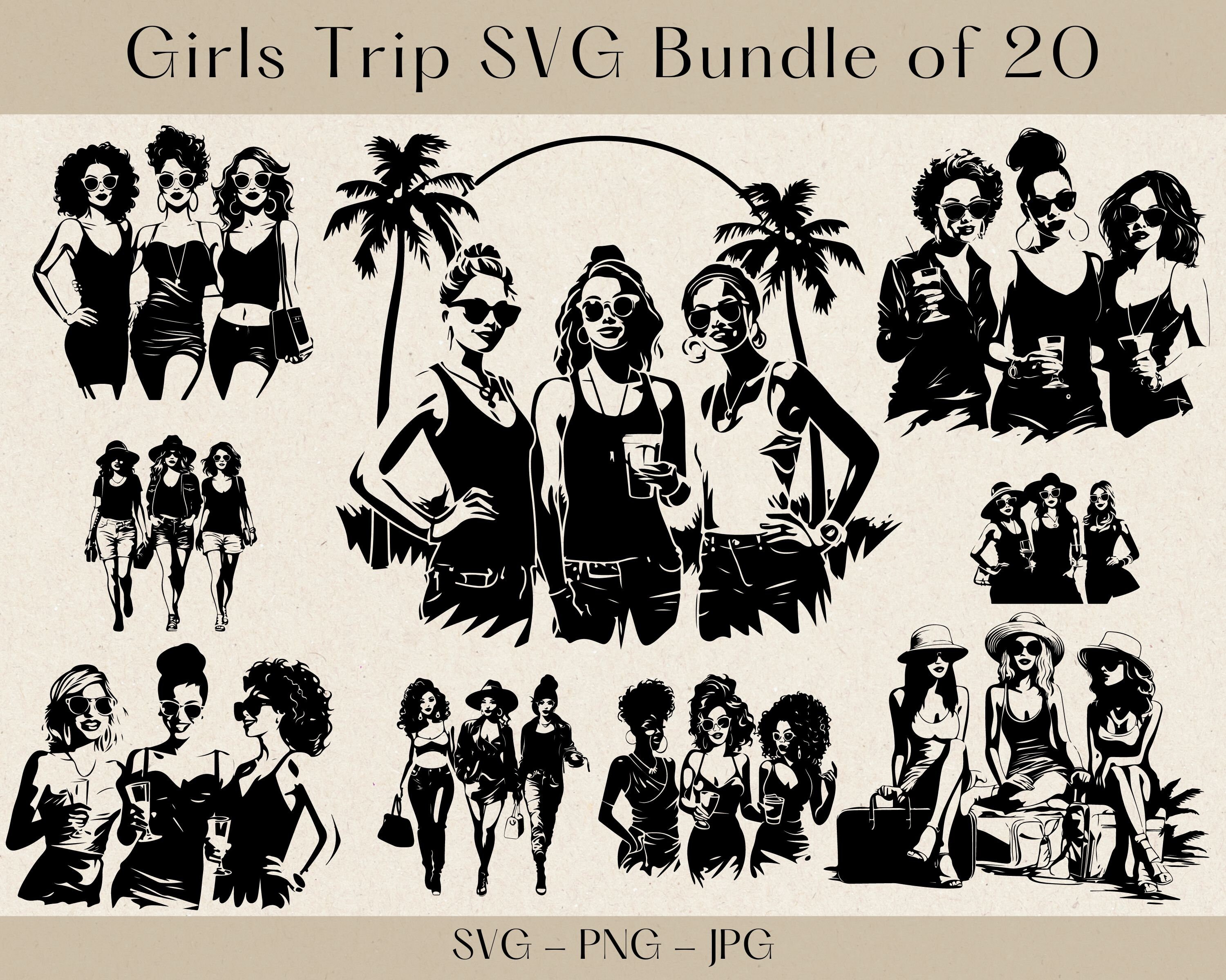 Girls Trip SVG Bundle Girls Trip Svg Girls Weekend Svg - Etsy