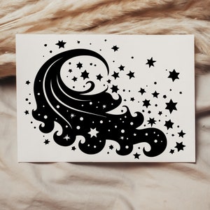 SVG céleste, clipart céleste, sorcière SVG, SVG Boho, Svg mystique ...