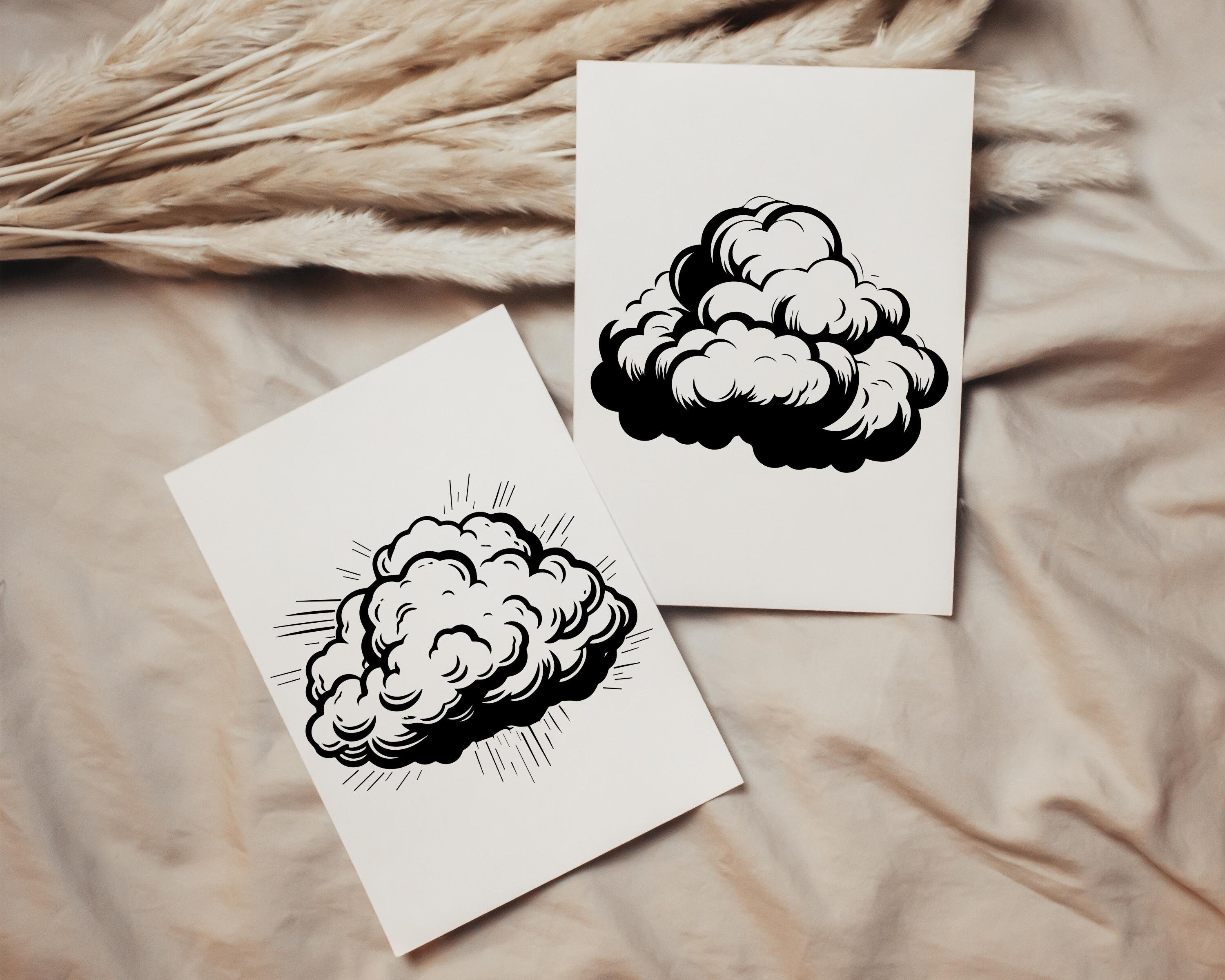 Cloud Svg Cloud Vector Cloud Clipart Cloud Png Rain Cloud - Etsy