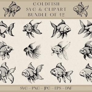 Goldfish Svg, Goldfish Clipart, Goldfish Png, Goldfish Vector, Goldfish ...