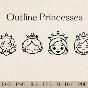 Princess Svg, Princess Png, Princess Clipart, Princess Vector, Princess ...