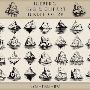 Iceberg SVG, Iceberg Clipart, Iceberg Png, Iceberg Vector, Iceberg ...