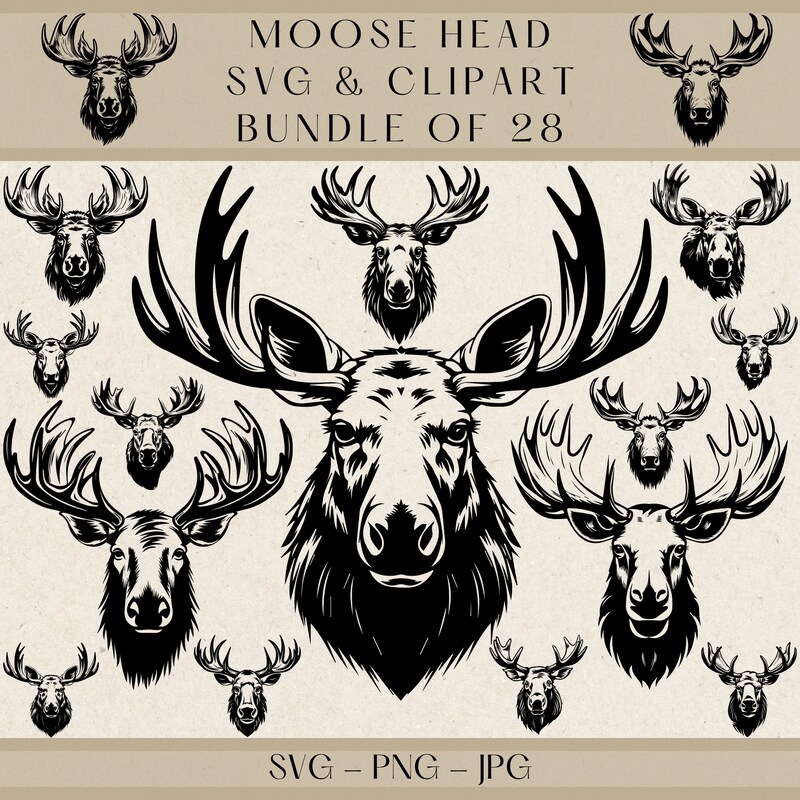 Moose Svg - Etsy