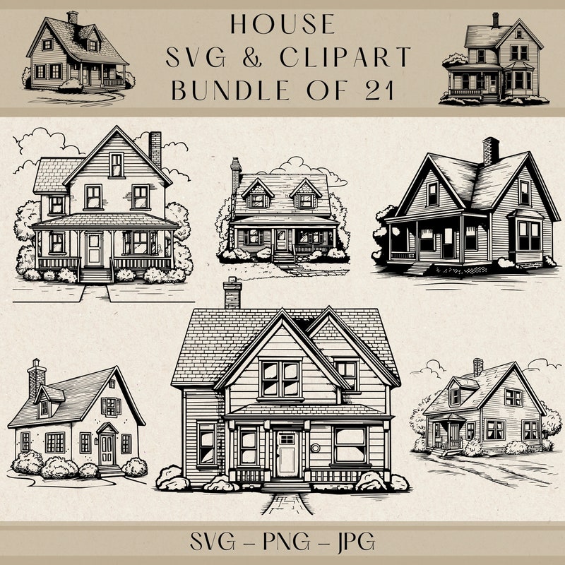 House Svg - Etsy