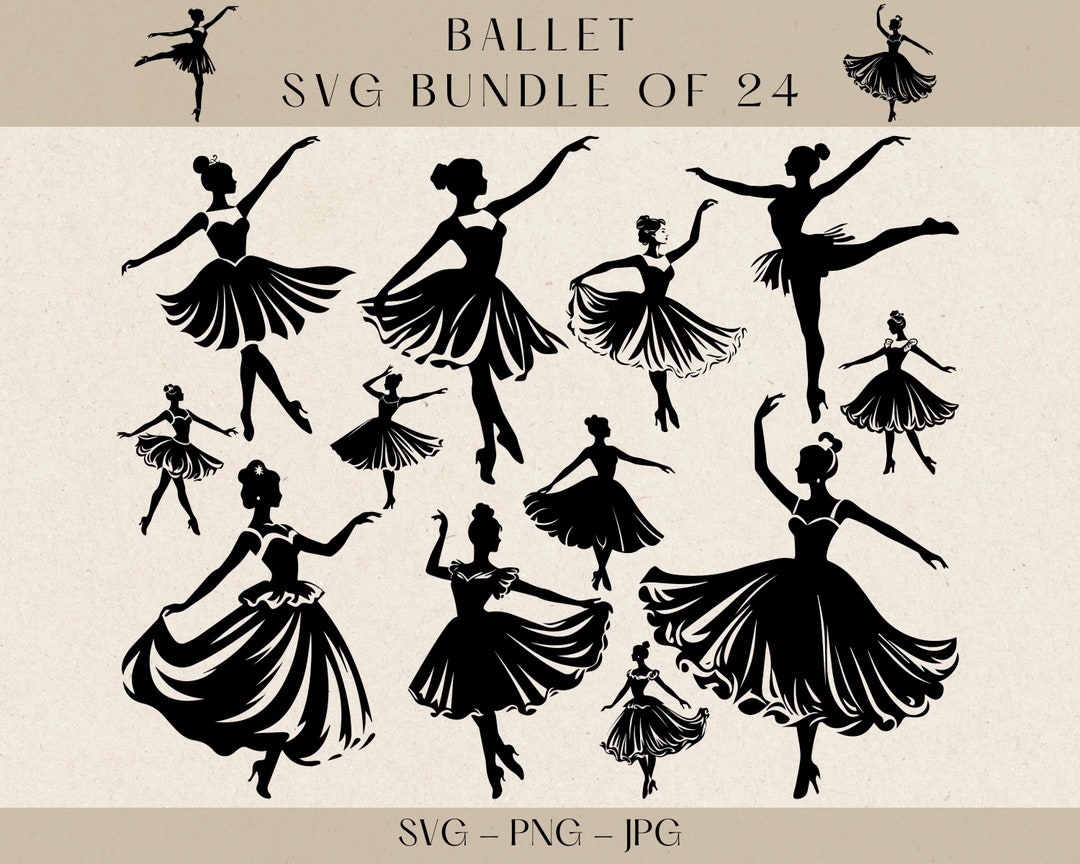 Ballet Svg, Ballet Clipart, Ballet Vector, Ballerina Vector, Ballet Png ...
