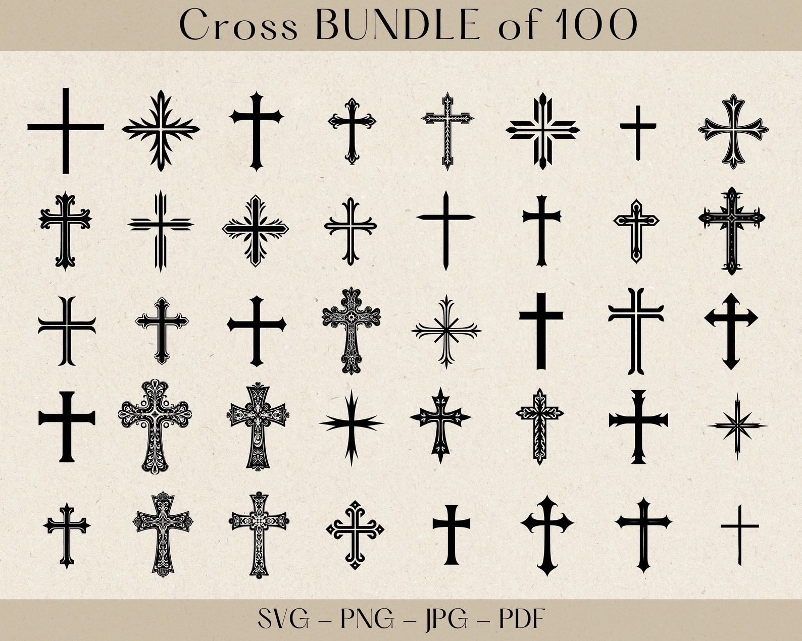 Cross SVG Bundle Cross SVG Christian Cross Svg Cross - Etsy UK