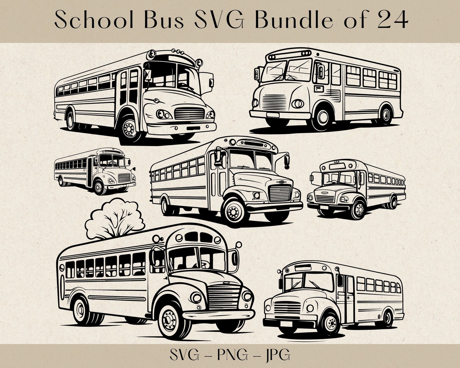 School Bus SVG, School Bus SVG Bundle, Bus Driver Svg, School Bus ...