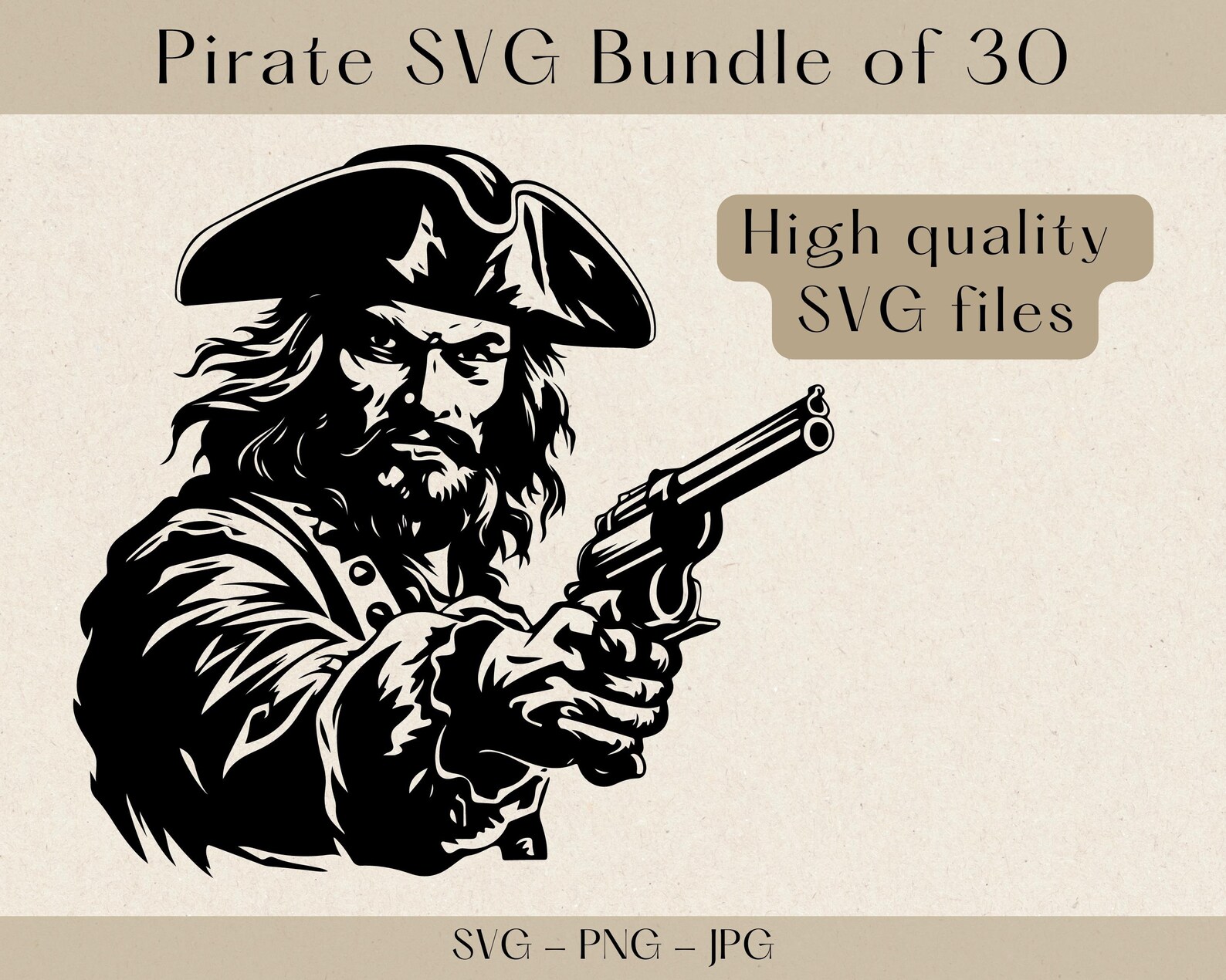 Pirate SVG, Pirate SVG Bundle, Pirate Silhouette, Pirate Svg Files for ...