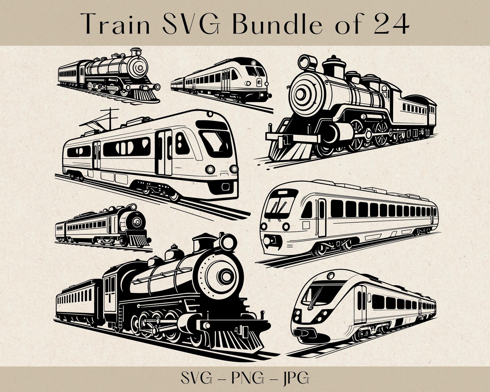 Train SVG, Train SVG Bundle, Train Clipart, Train Svg Cut Files for ...