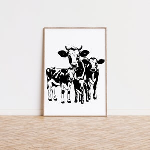 Cow Family Svg, Cow Family Clipart, Cow Svg, Cow Png, Cow Clipart, Cow ...